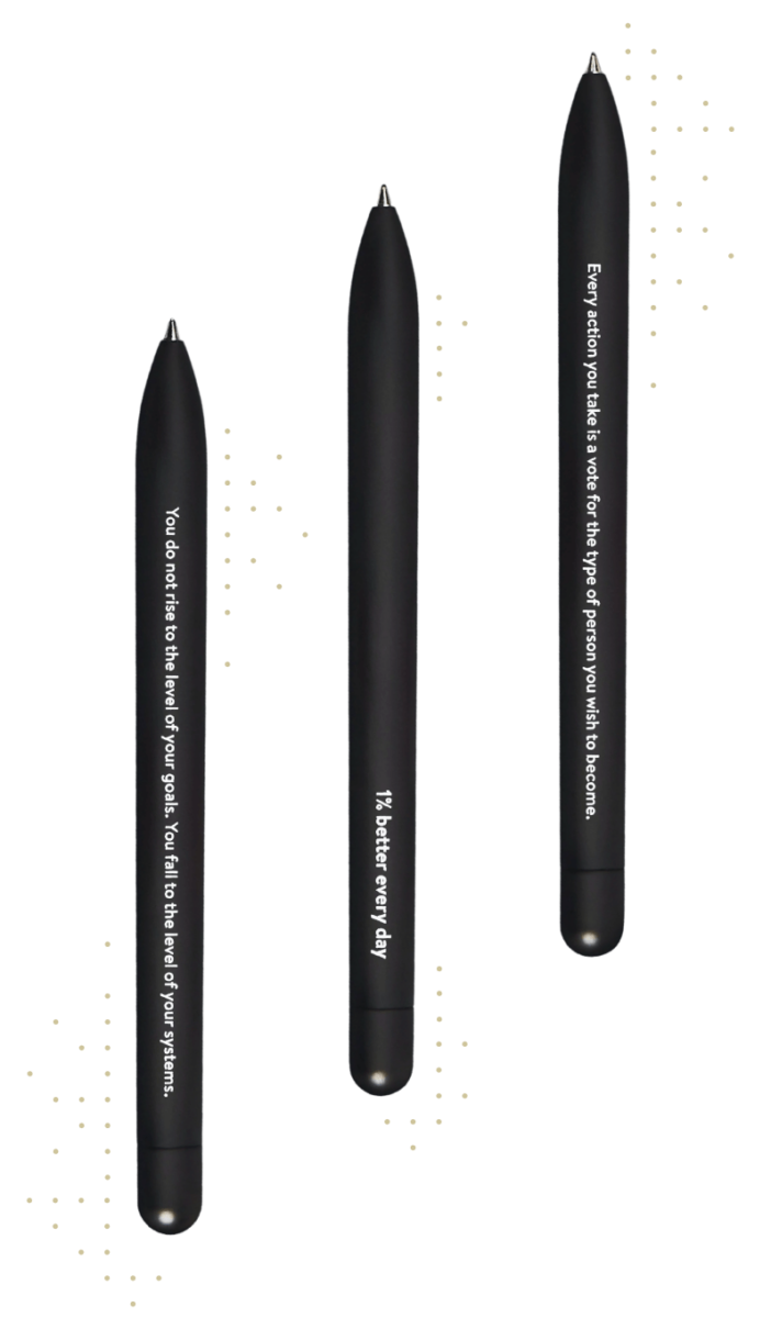 Atomic Habits Special Edition engraved pens - James Clear